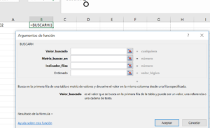 Funcion BUSCARH en Excel - CURSOSDEEXCEL.COM