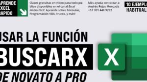 Funcion BUSCARX en Excel - CURSOSDEEXCEL.COM